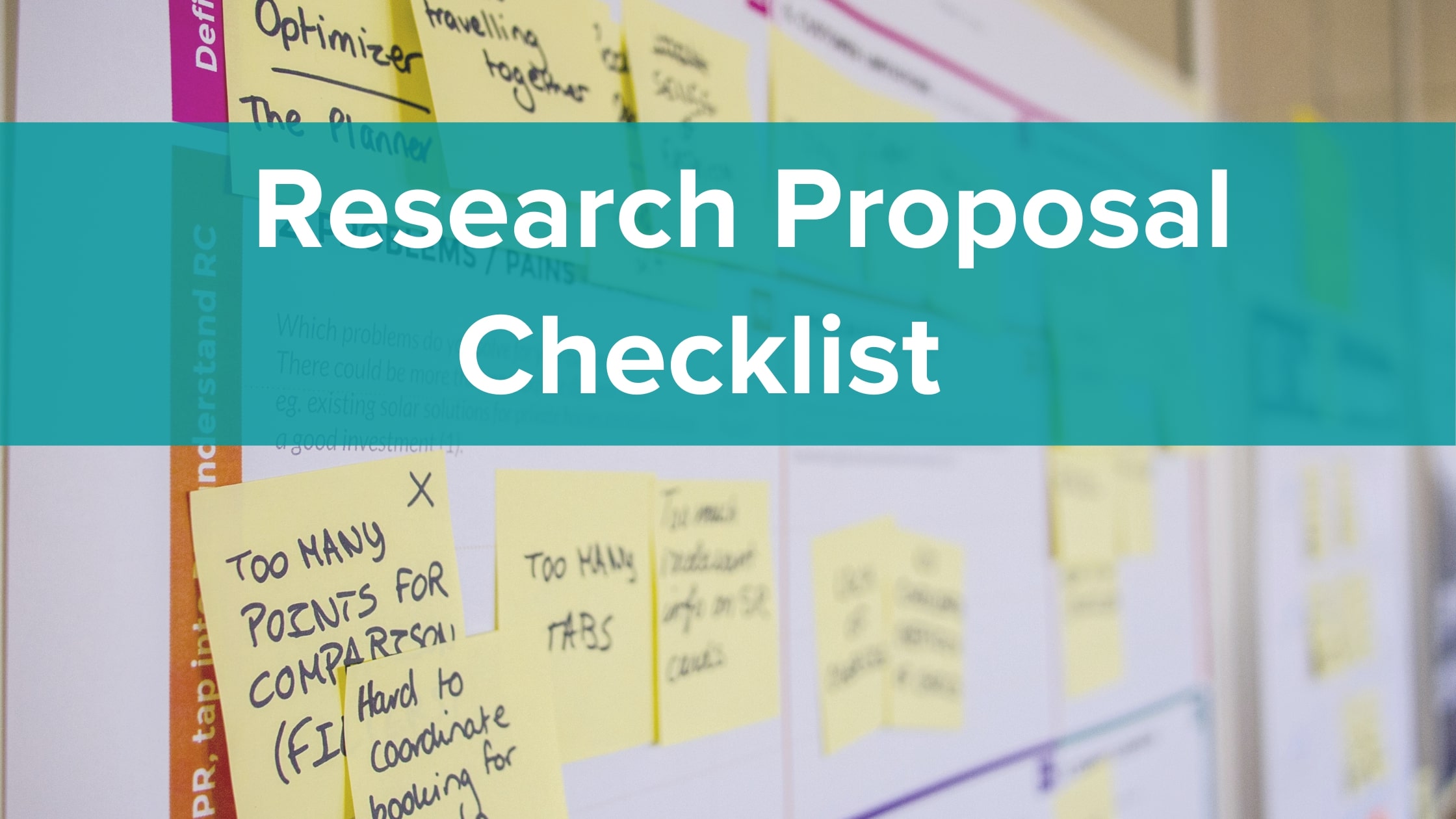 How To Write A Research Proposal Checklist Example Wordvice