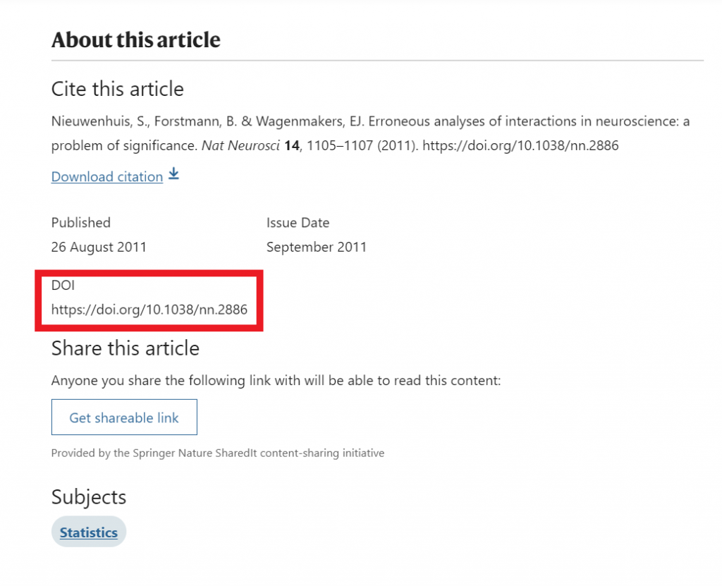 What Is A DOI APA MLA Chicago Formats Wordvice